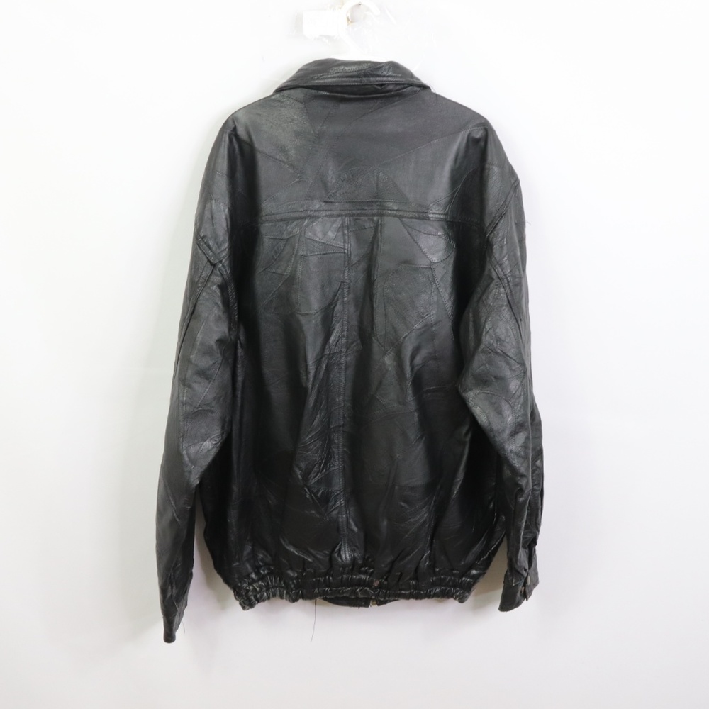 Vintage Operation Desert Storm Leather Jacket Xl - Gem